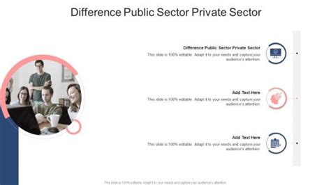 Difference Public Private Sector PowerPoint Presentation And Slides PPT