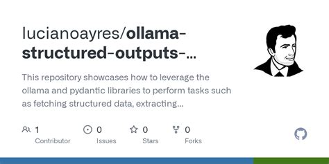 Github Lucianoayres Ollama Structured Outputs Demo This Repository Showcases How To Leverage