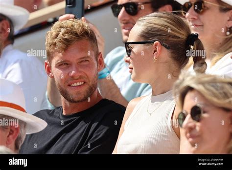 Paris France 10th June 2023 Kevin Mayer And Delphine Jariel In The Stands During French Open