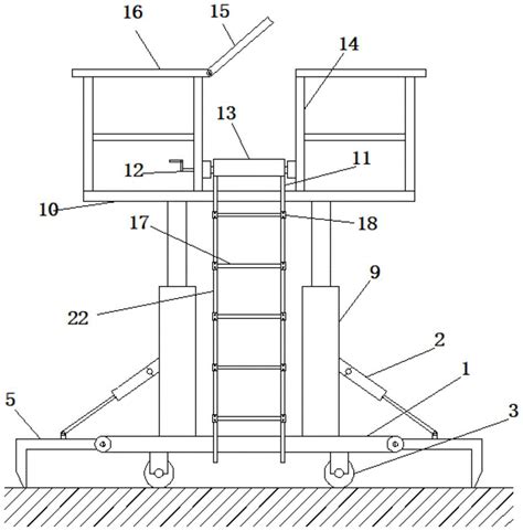一种安全性更高的建筑施工用的滑动托架的制作方法