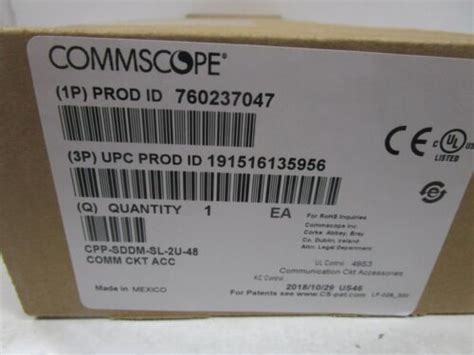 COMMSCOPE CPP SDDM SL U CAT A RJ PORT EMPTY PANEL NEW EBay