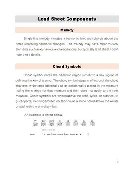 Creating Lead Sheets By Vinci ELearning TPT