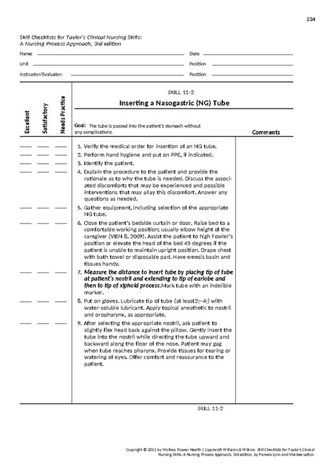 ngt procedure skill 11 copyright © 2011 by wolters kluwer health
