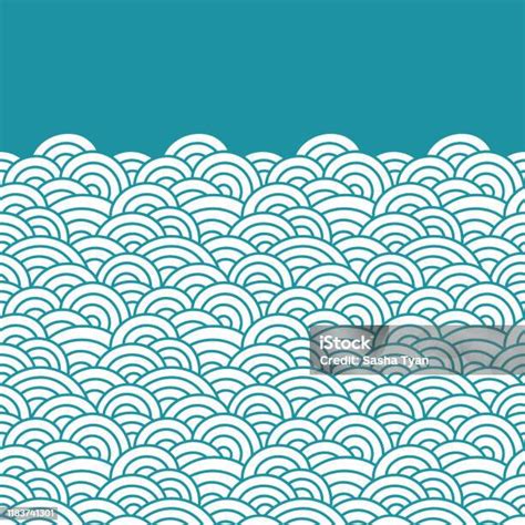 그래픽 장식 물고기 피부 질감 추상 눈금 벡터 원활한 패턴입니다 동양 파도 곡선에 대한 스톡 벡터 아트 및 기타 이미지 곡선 규모 그리기 Istock