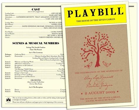 Playbill Templates Free Inspirational Playbill Style Invitations