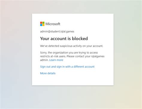 My Only Admin Account Is Blocked Microsoft Qanda