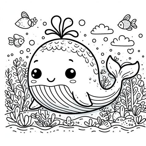 고래 색칠공부 도안 12종 키즈위키