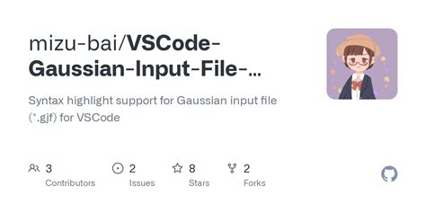Github Mizu Bai Vscode Gaussian Input File Support Syntax Highlight
