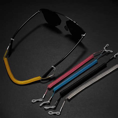 낙하 방지 Pu 스프링 라인 안경 체인 스포츠 고탄성 스트레치 안경 끈 어린이 독서 고정 안경 홀더 로프 Aliexpress