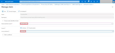 Configuring Saml Authentication For Azure Idp Opmanager Help