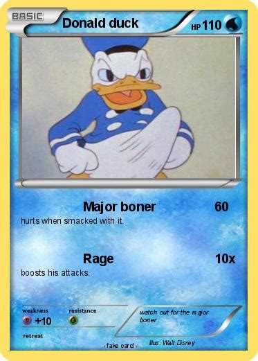 Pokémon Donald Duck 98 98 Major Boner My Pokemon Card