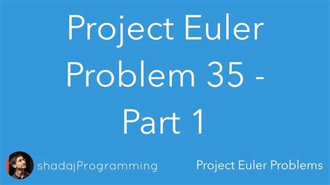 Project Euler Using Scala Problem 35 Part 1 Youtube