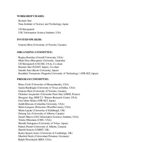 Proceedings Of The Second International Workshop On Paraphrasing Acl Anthology