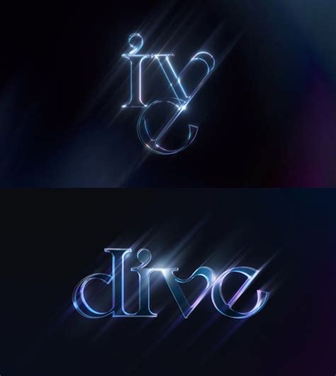 Create Your Own Neon Text Effect Ive Logo Kpop Shiny Chrome Font