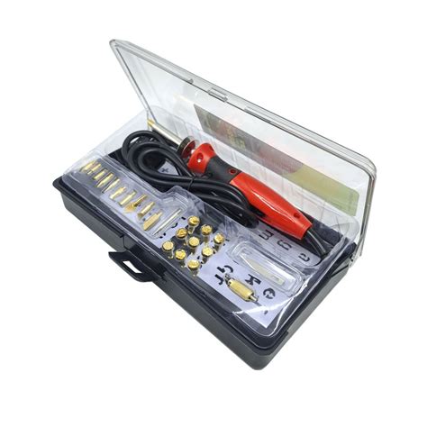 قیمت و خرید دستگاه لحیم کاری و سوخته نگاری 30 وات کد 001 مجموعه 25 عددی