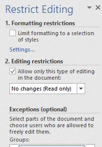 How To Lock Parts Of A Document In Microsoft Word