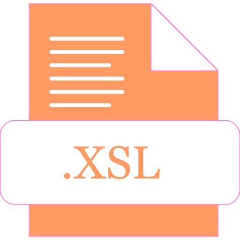 Xsl File Extension Icon Fill With Minimal Colors 57325219 Png