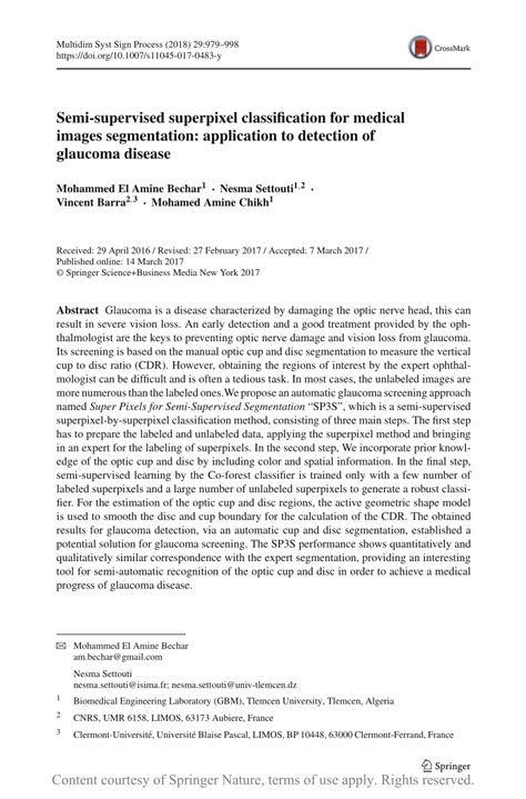 semi supervised superpixel classification for medical images