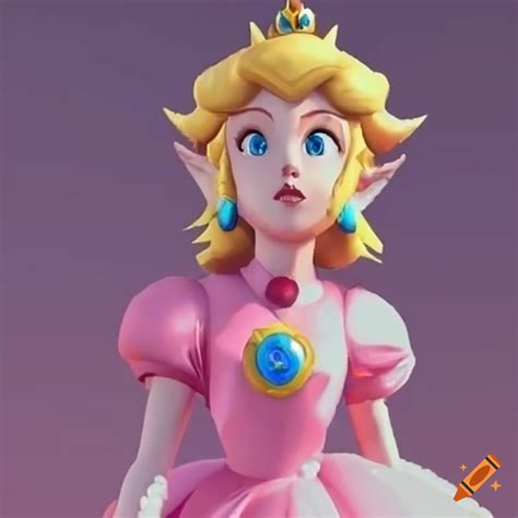 Princess Peach And Link In Pink Ballgowns On Craiyon