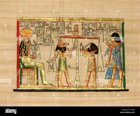 Papyrus égyptien Ancien Photo Stock Alamy