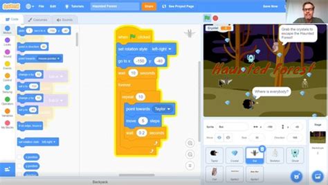 Learn To Code Haunted Forest By Students Learn To Code Tpt