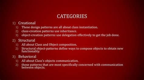 Design Patterns In Object Oriented Analysis And Design Pptx