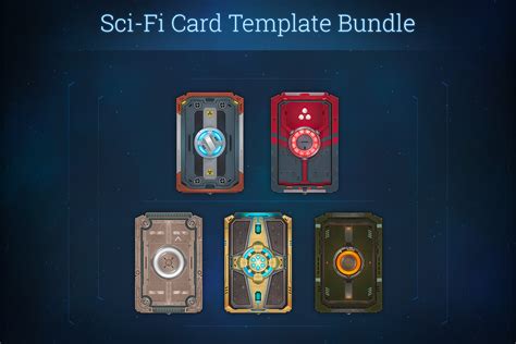 Sci Fi Card Template Bundle 2d Icons Unity Asset Store