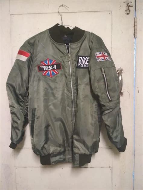 Jaket Bomber Bikers Fesyen Pria Pakaian Baju Luaran Di Carousell