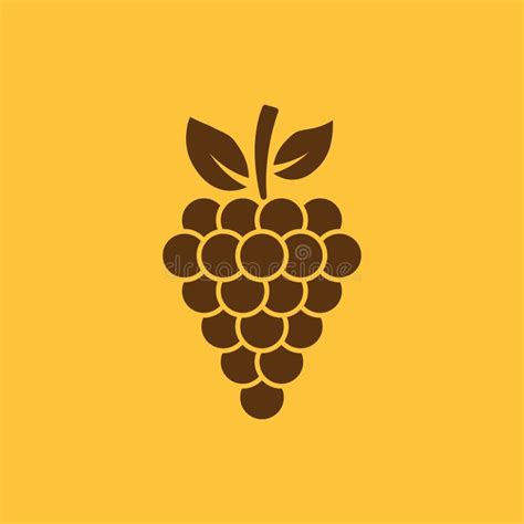 Licona Delluva Uva Uva Simbolo Del Vino Ui Web Marchio Segno Progettazione Piana App Azione