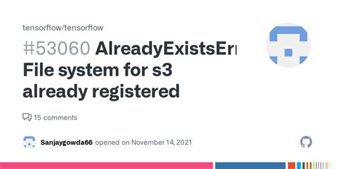 alreadyexistserror file system for s3 already registered · issue