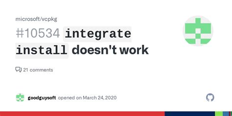 Integrate Install Doesn T Work Issue Microsoft Vcpkg GitHub