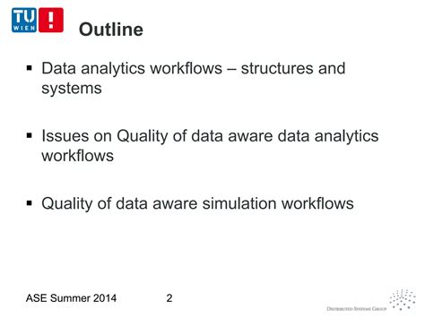 Tuw Quality Of Data Aware Data Analytics Workflows Pdf