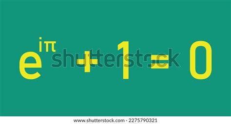 Eulers Identity Mathematics Vector Stock Vector Royalty Free