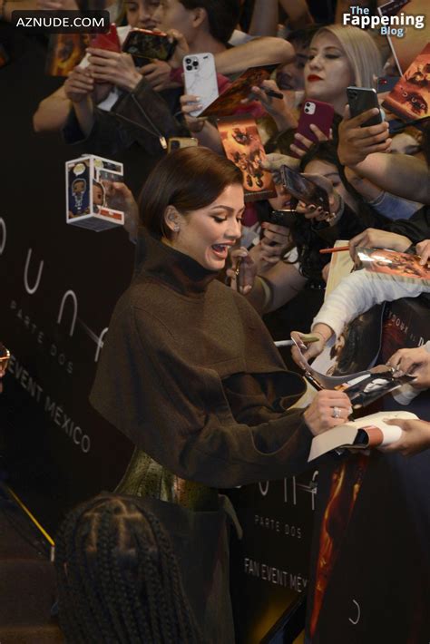Zendaya Sexy Flaunts Her Hot Boobs And Legs At Dune Part Two Premiere In Mexico City Aznude