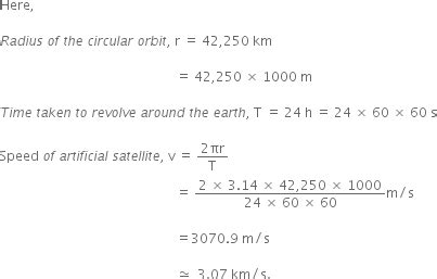 An Artificial Satellite Revolves Around Earth In Circular Orbit Of Radius R The Earth Images