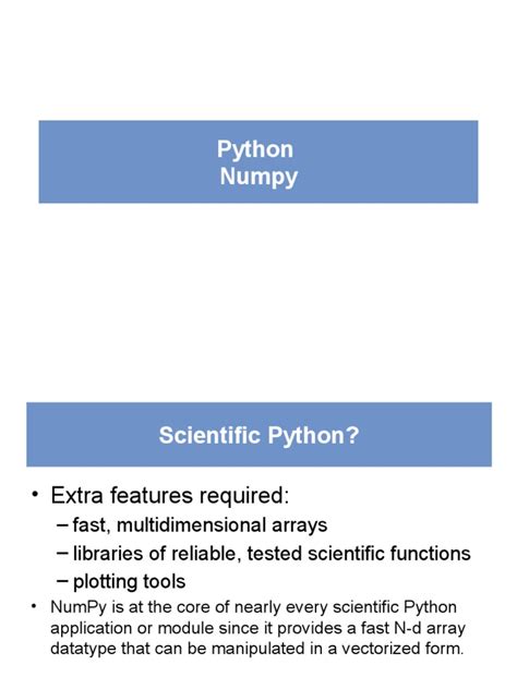 Python Numpy Pdf Computing Algebra