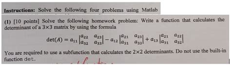 Solved Instructions Solve The Following Four Problems Using