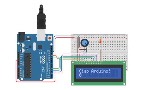 Circuit Design Display Lcd Introduzione E Skhetch Base Tinkercad