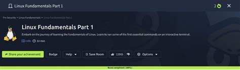Linuxlearning Tryhackme Cybersecurity Infosec Learningjourney