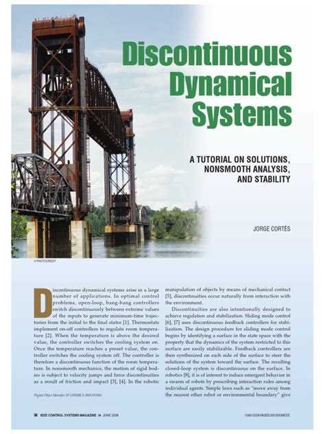Discontinuous Dynamical Systems Pdf Control Theory Force