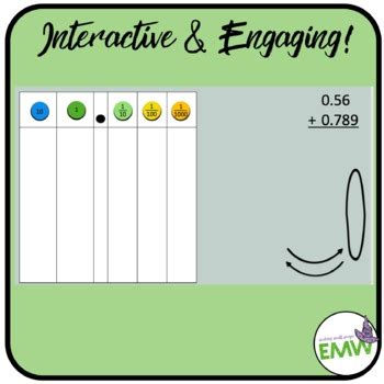 Distance Learning Interactive Decimal Place Value Charts Virtual Manipulatives