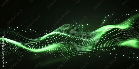 Green Wave Background Animation Featuring Fluid Dynamic Shapes And Gradients In A Visually