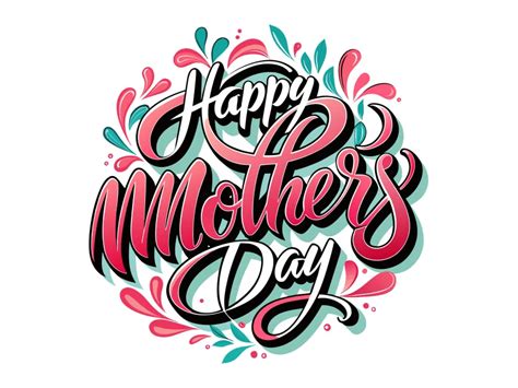 Happy Mothers Day Calligraphy Text Vector Png Vector In Svg Pdf Ai