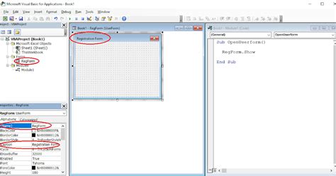 Excel Macro Class Userform Properties