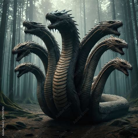 Hydra A Many Headed Monster From Ancient Greek Mythology When It