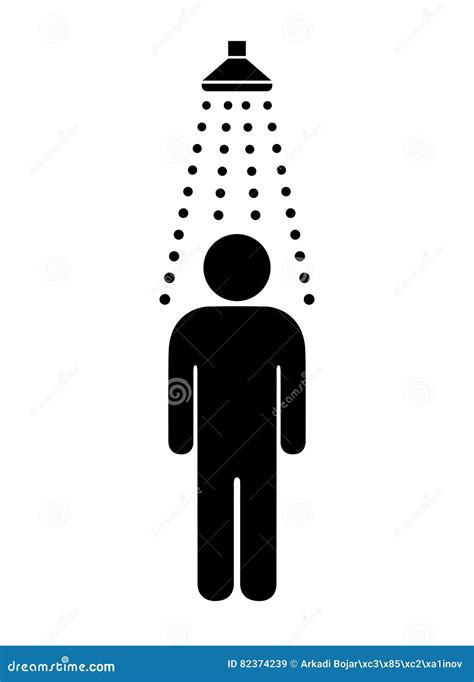 Vector Shower Web Icon Stock Vector Illustration Of Droplet 82374239