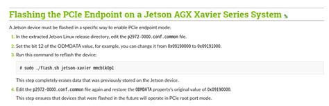 Jetpack5 0 2 Xavier Pcie Endpoint Mode Jetson Agx Xavier Nvidia Developer Forums