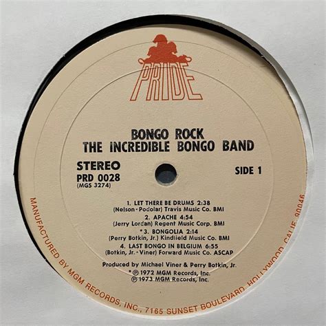Bongo Rockincredible Bongo Band中古レコード通販 Soul Clap（ソウルクラップ）
