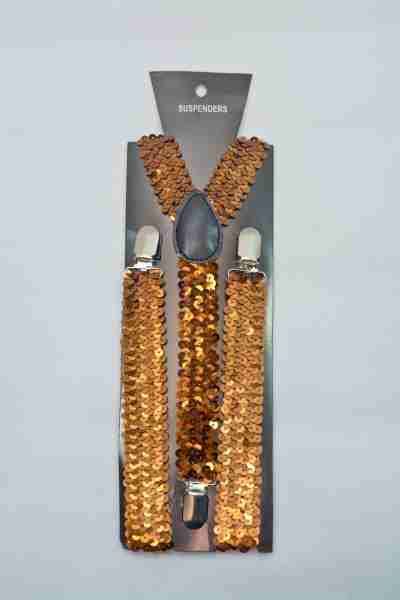 Braces Sequin Copper Carnival Store