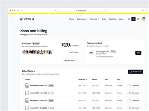 Plans And Billing Settings Untitled UI How To Plan Ui Design Principles Billings